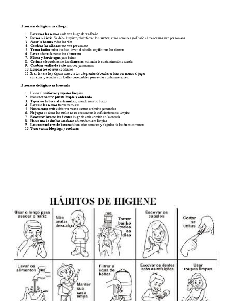Normas de Higiene Personal | PDF