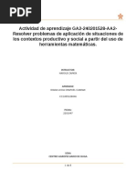 Informe de Laboratorio GA3 220201501 AA3 EV01 | PDF | Ciencia y matemáticas