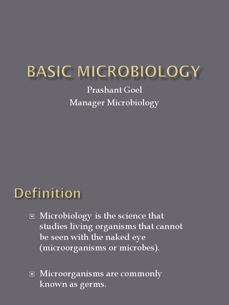Basic Microbiology | PDF | Microorganism | Staining