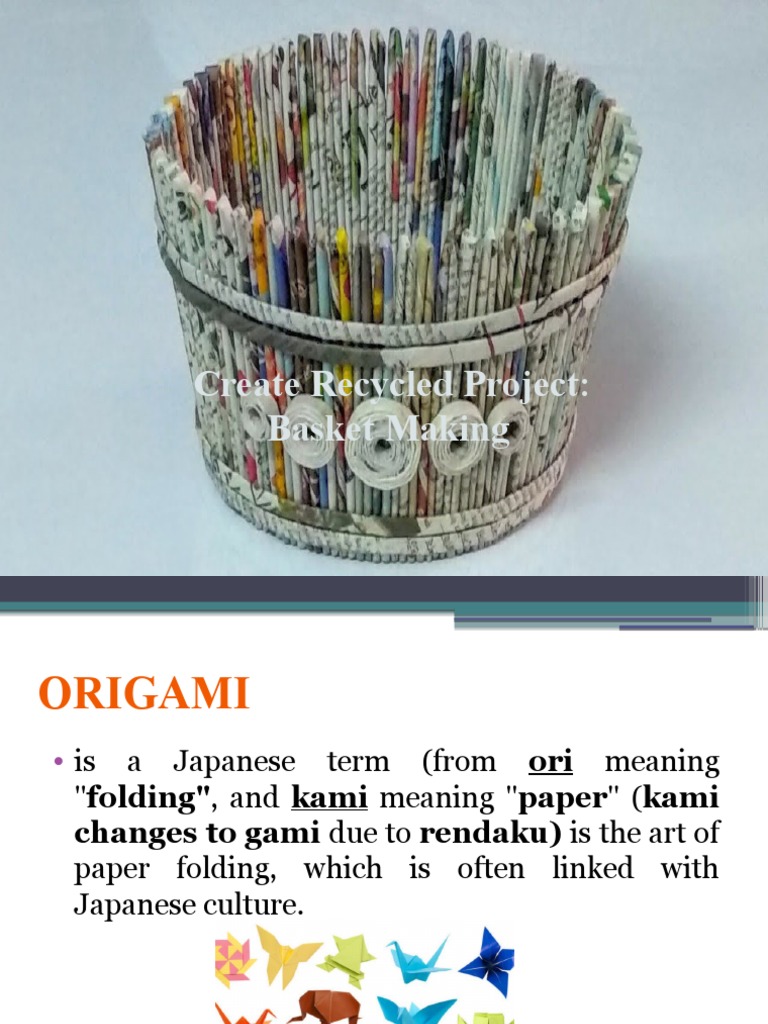 Create Recycled Project | PDF | Origami | Decorative Arts