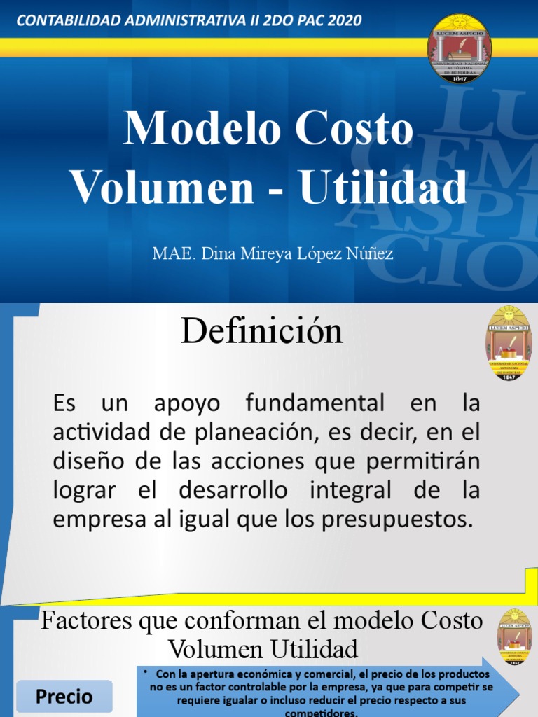 Modelo Costo Volumen Utilidad | PDF | Costo | Empresas