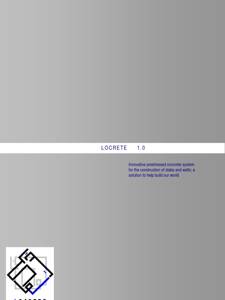 Locrete: Innovative Precast Concrete System | PDF | Wall | Precast Concrete