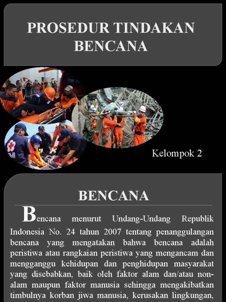 Prosedur Tindakan Bencana PPT Gadar | PDF