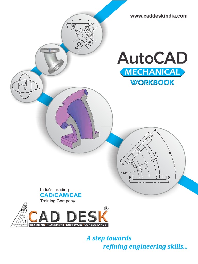 Autocad Mechanical Work Book 1 | PDF