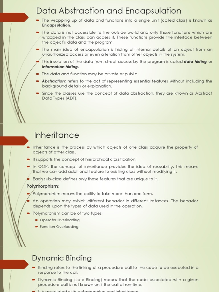Data Abstraction and Encapsulation | PDF | C++ | Class (Computer Programming)