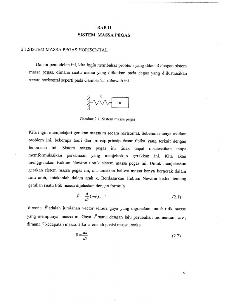 Sistem Masa Pegas Pertemuan Ke-15 16 | PDF