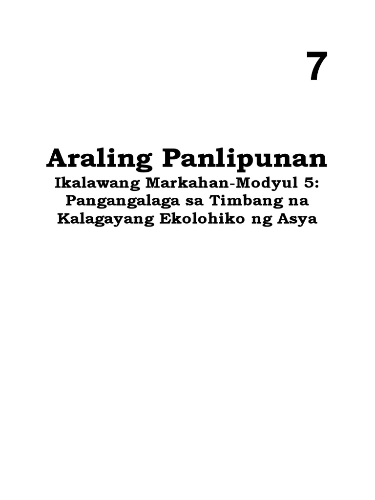 Aralin 5 | PDF