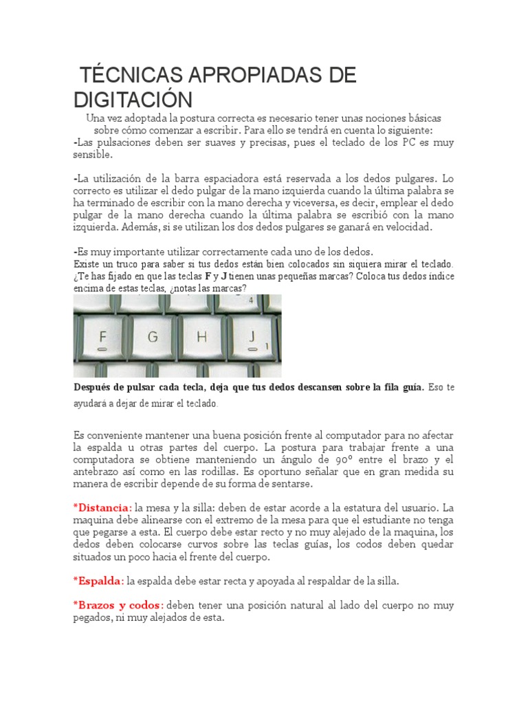 Técnicas De Digitación : Técnicas De Digitación – ZHERSS