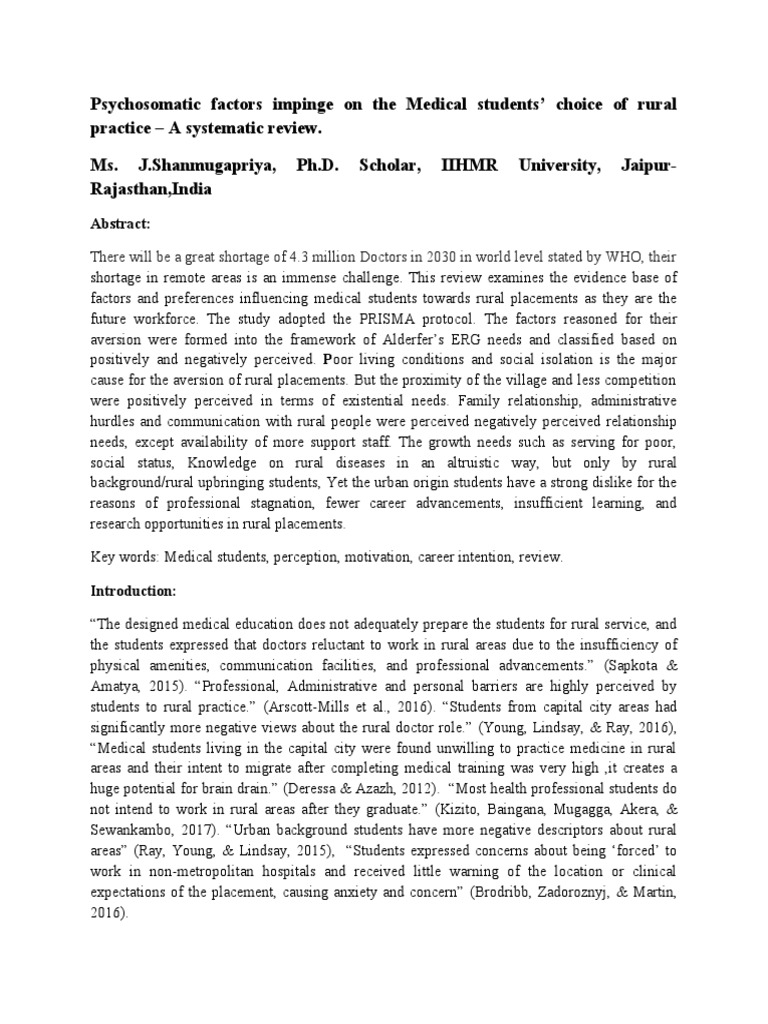 ERG Review Paper - 10 Pages | PDF | Medical School | Medical Education