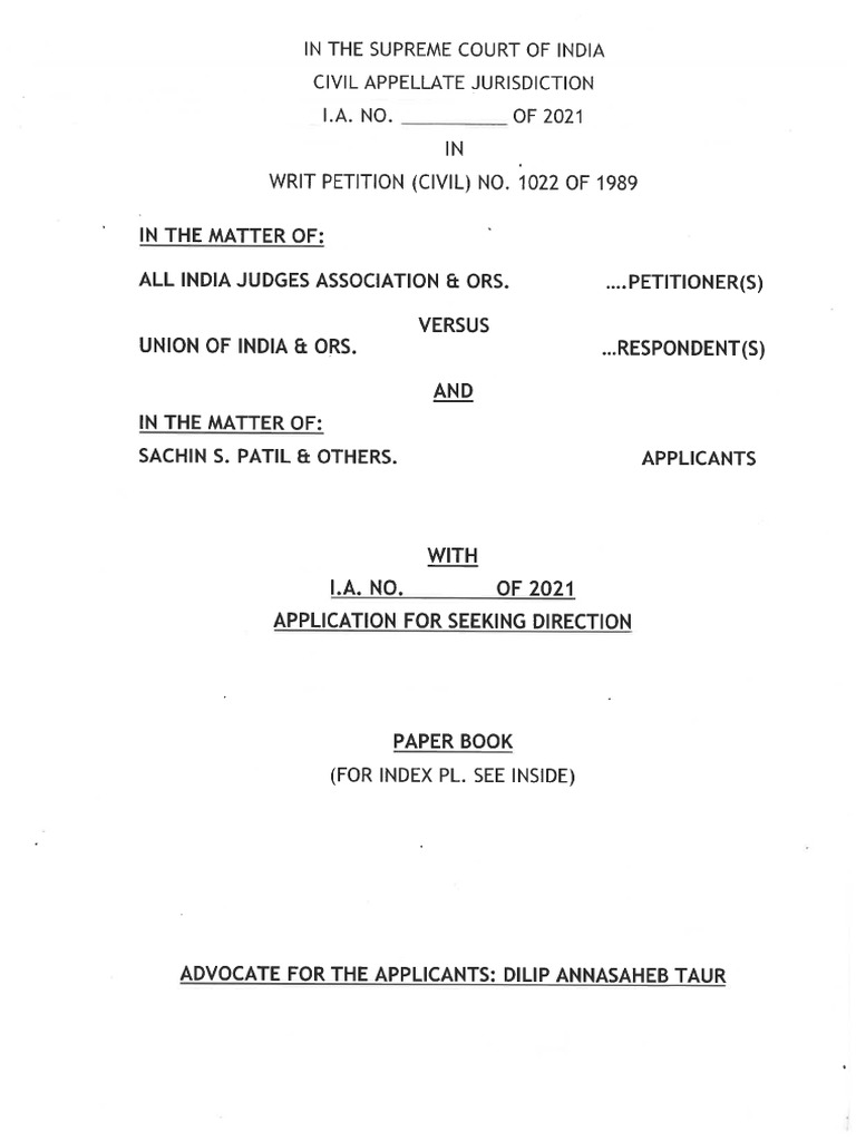 Application For Direction | PDF