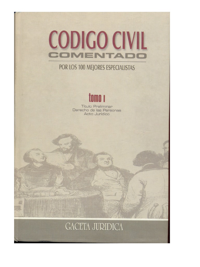 Codigo Civil - Tomo I | PDF