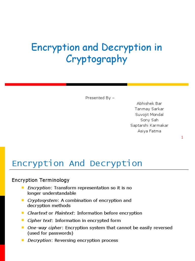 Encryption and Decryption in Cryptography | PDF | Cryptography | Public Key Cryptography