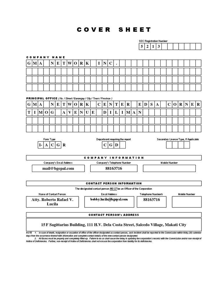 GMA Network Governance Report | PDF | Board Of Directors | Internal Control