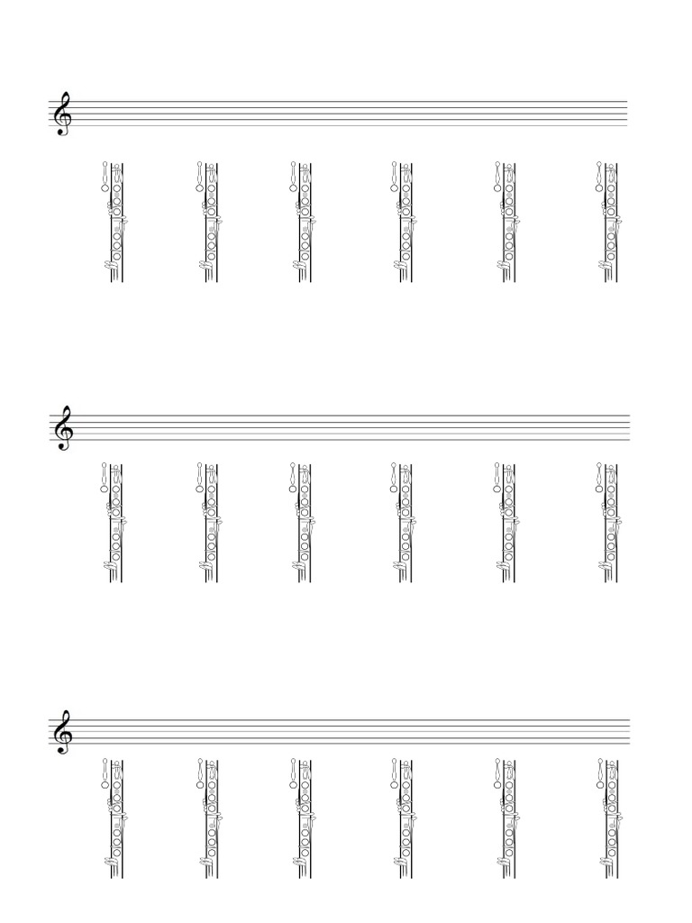 Clarinet Blank Fingering Chart | PDF
