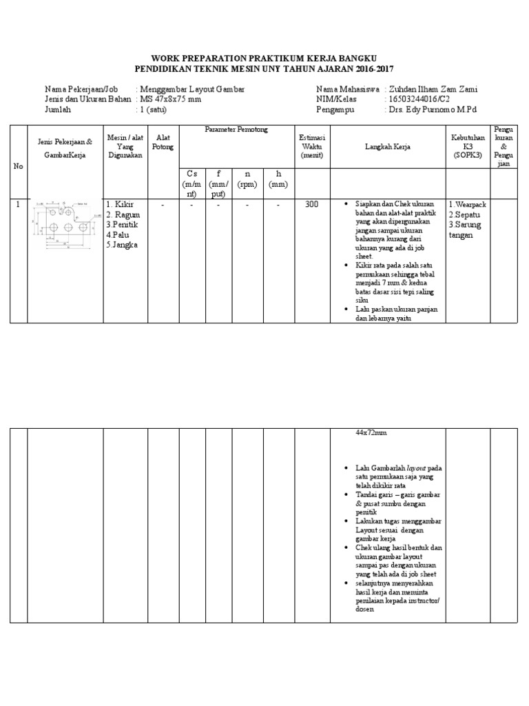 Menggambar Layout Gambar | PDF