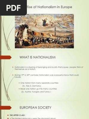 Nationalism In Europe Class 10 Ppt