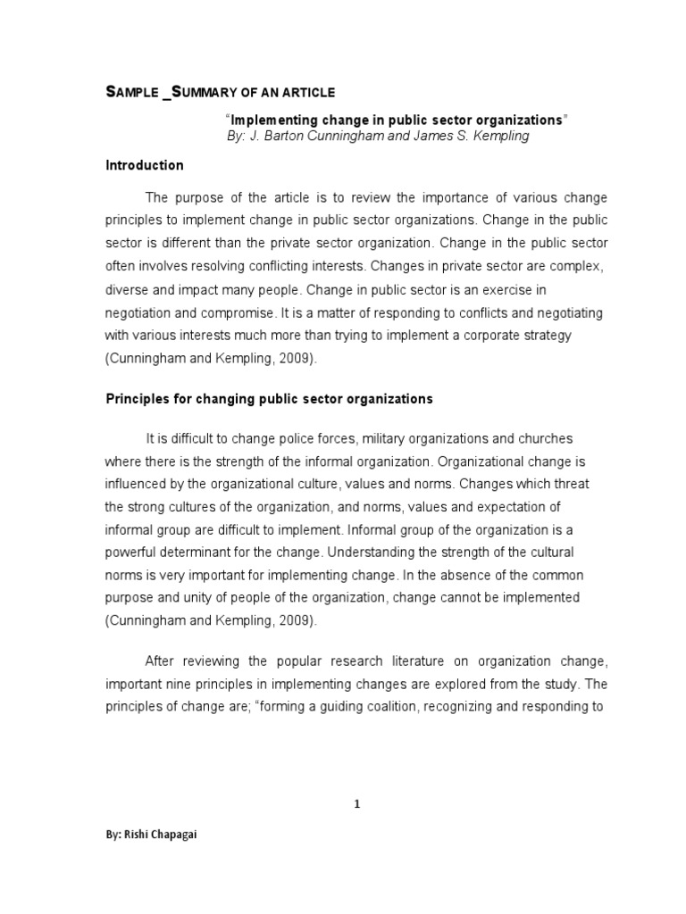 Sample Review - Article | PDF | Negotiation | Human Nature