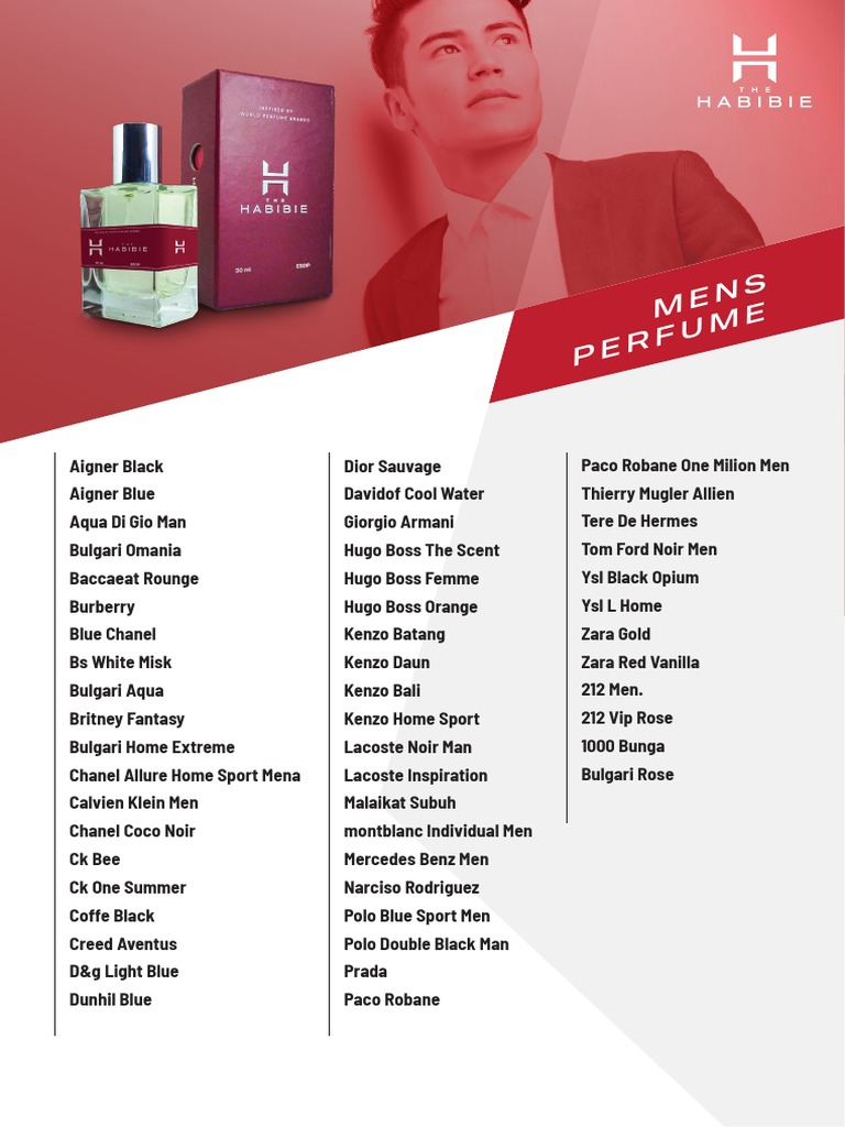 List Parfum Habibie | PDF | Perfume | Luxury Brands