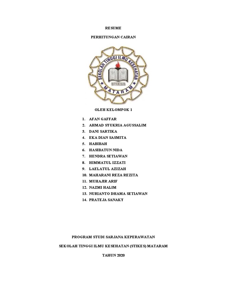Rumus Perhitungan Cairan Infus | PDF | Kesehatan Holistik