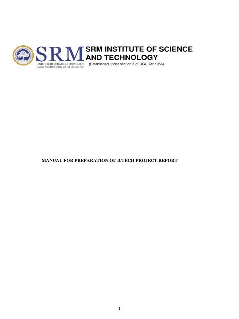 B.tech Project Report Manual | PDF | Thesis | Plagiarism