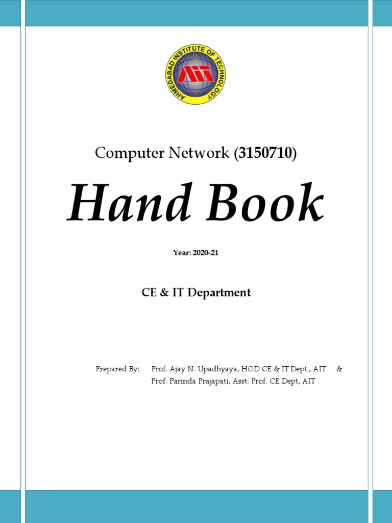 Computer Networks Handbook | PDF | Transmission Medium | Osi Model