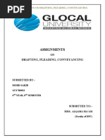 Drafting of Pleading and Conveyancing (Practical File) | PDF | Pleading | Lawsuit