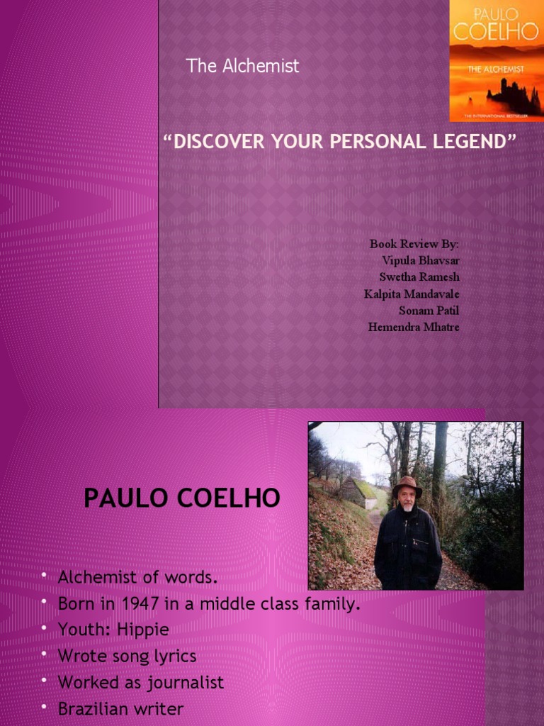"Discover Your Personal Legend": The Alchemist | PDF