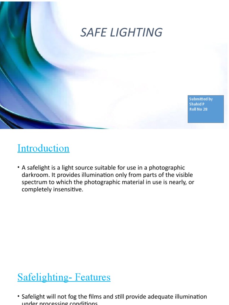 Safelight Guidelines for Darkrooms | PDF