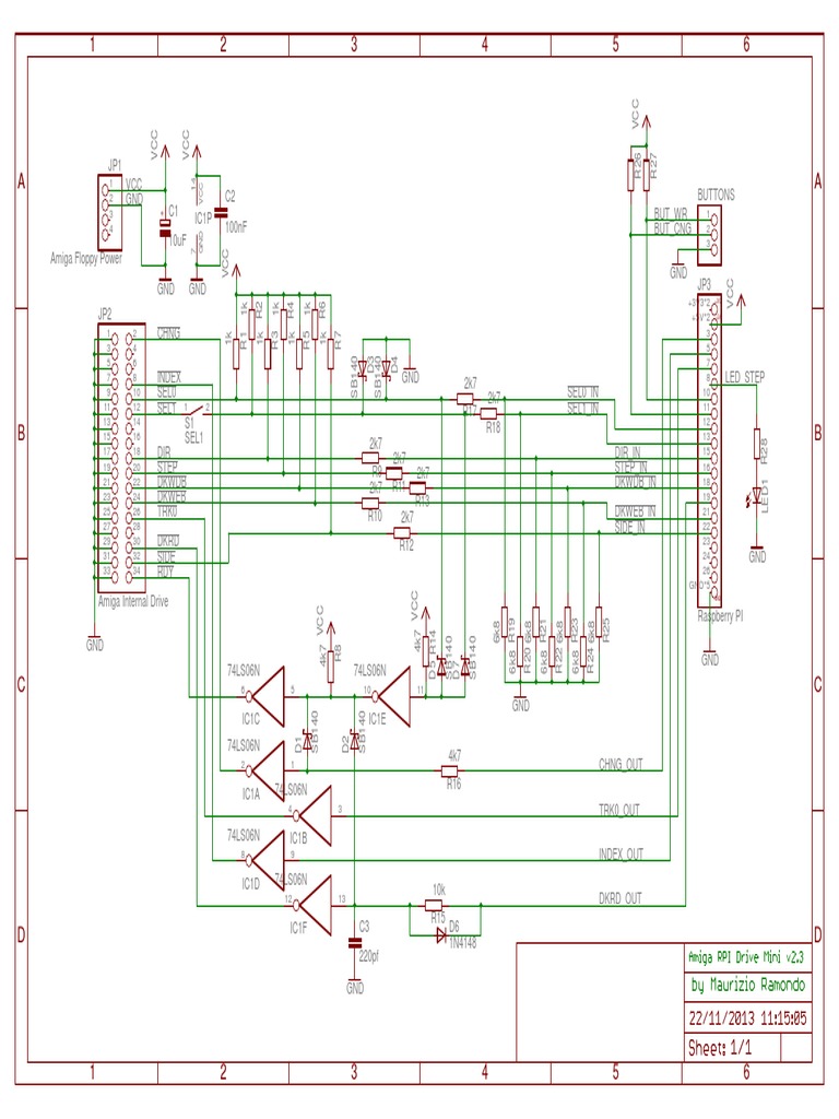 Amiga RPI Drive Mini Schematic | PDF