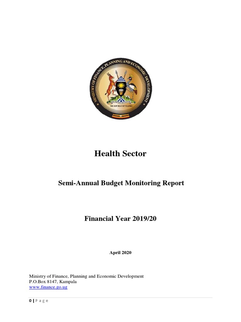 Health Sector Semi-Annual Monitoring Report-FY 2019-20 | PDF | Health ...