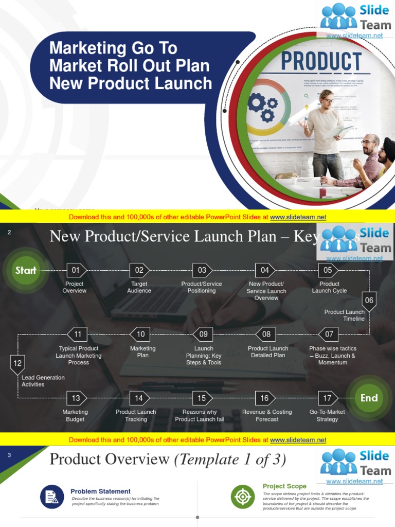Marketing Go To Market Roll Out Plan New Product Launch: Your Company ...