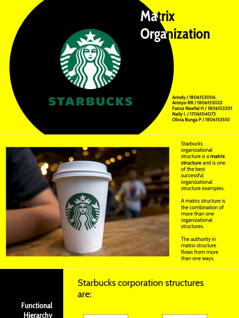 Matrix Organizations | PDF | Starbucks | Business Economics