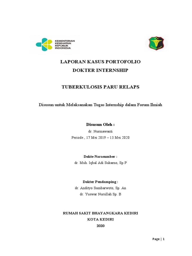 LAPORAN KASUS TB RELAPS DM HT PGK (Repaired) | PDF | Sains & Matematika