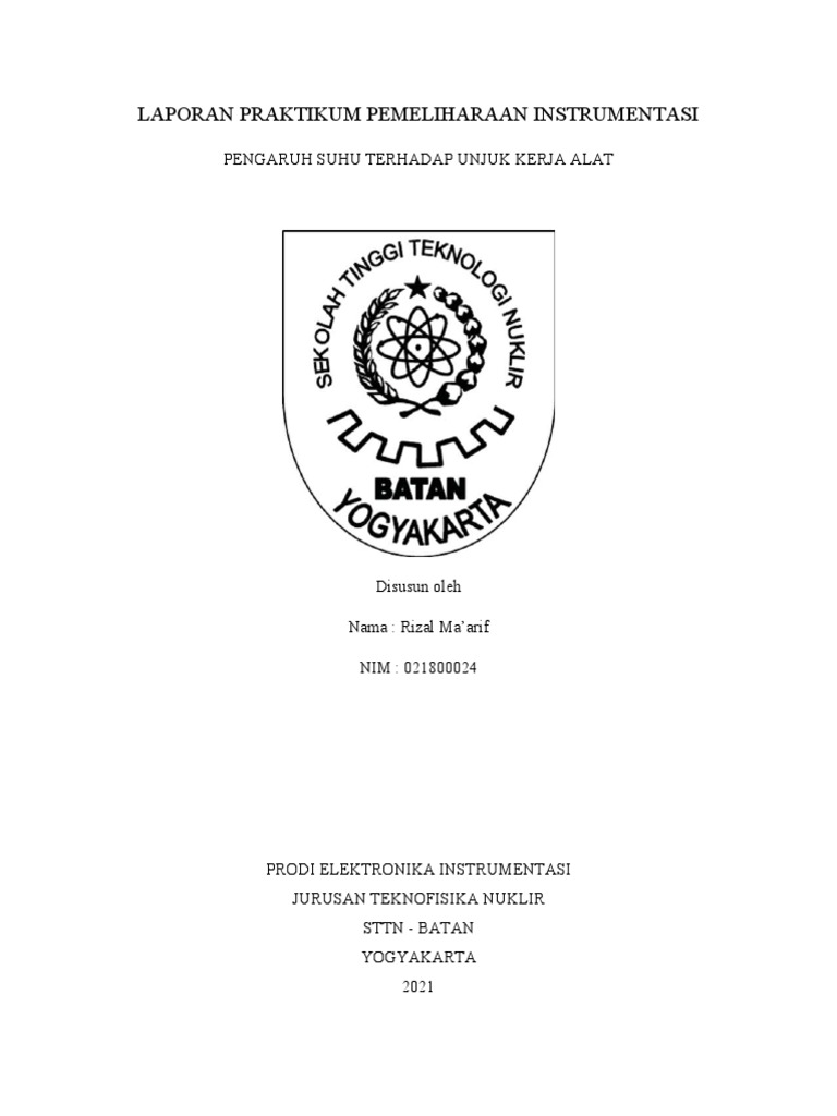 Laporan Praktikum Pemeliharaan Instrumentasi | PDF