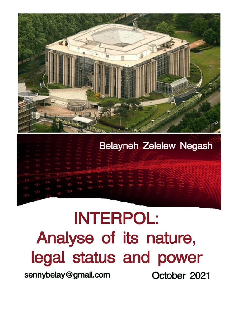 Interpol: Nature, Legal Status and Power | PDF | Police | Treaty