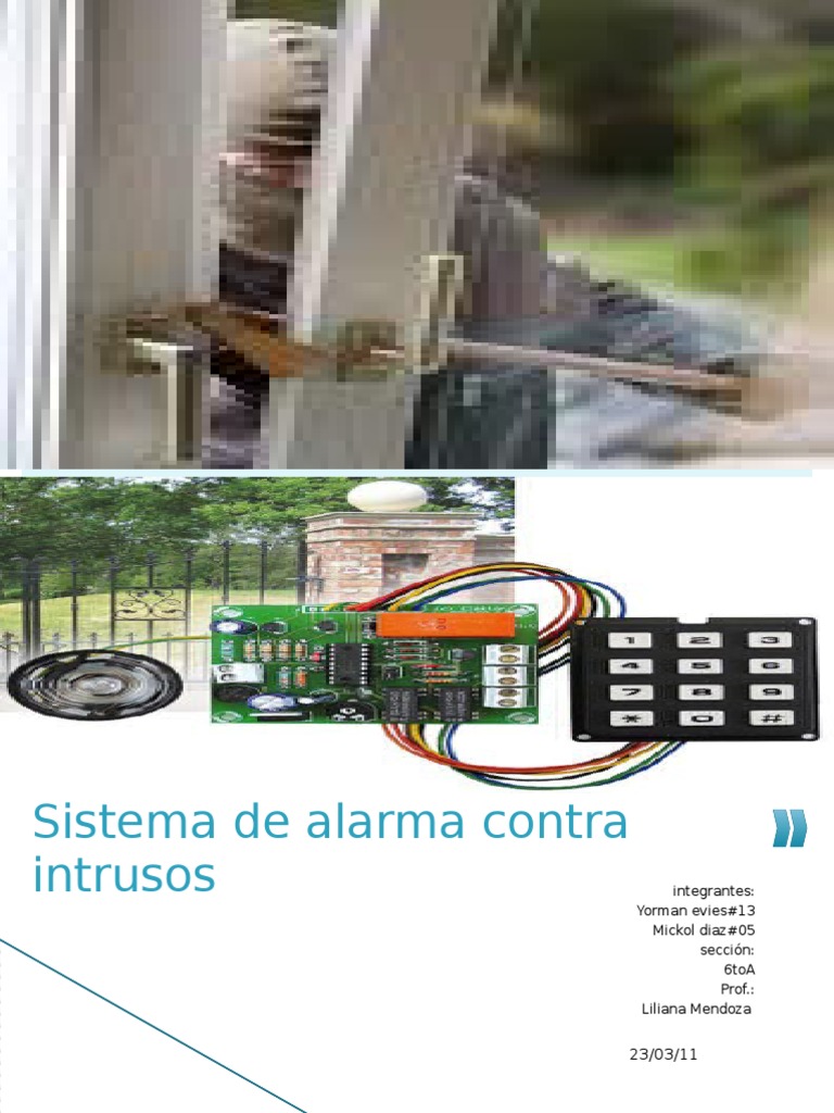 Sistema de Alarma Contra Intrusos | PDF | Teclado | Informática