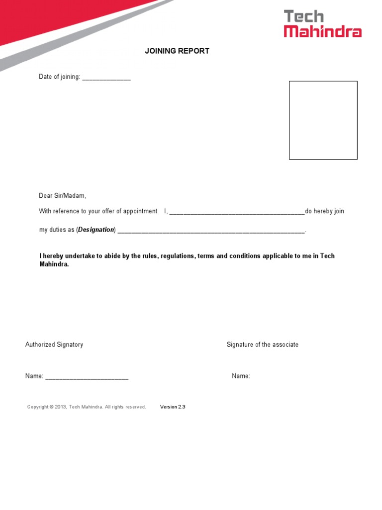 Joining Report | PDF