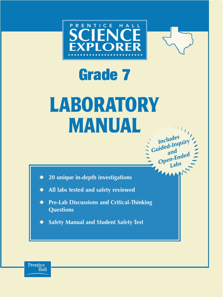 Laboratory Manual: Grade 7 | PDF | Litre | Laboratories