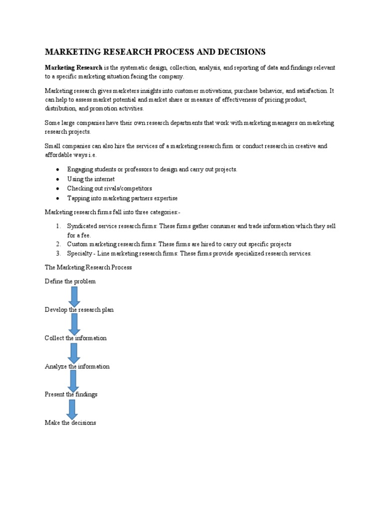 Marketing Research Process TOPIC 8 | PDF | Marketing Research | Survey ...