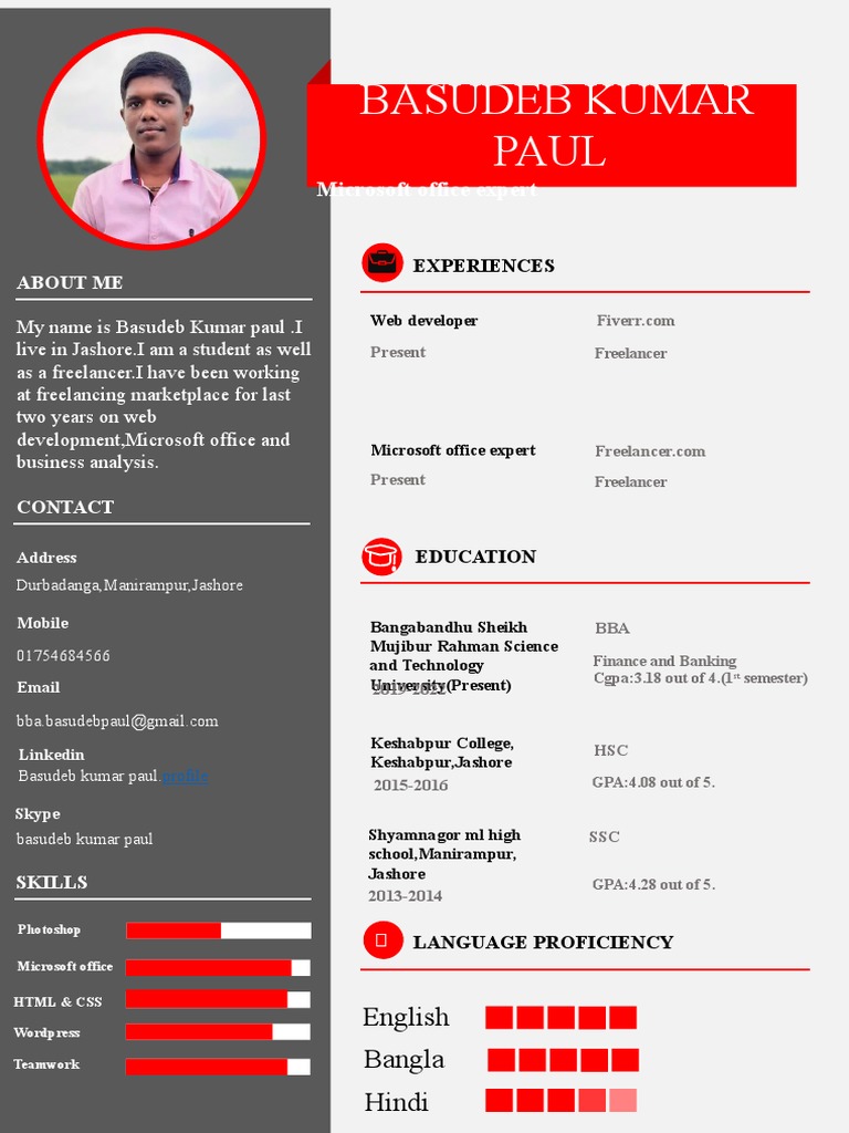 Basudeb Kumar Paul: Microsoft Office Expert | Download Free PDF | World Wide Web | Internet & Web