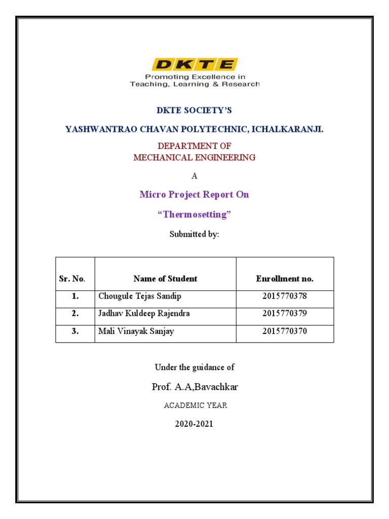 MEM Micro Project 01 | Download Free PDF | Science | Engineering