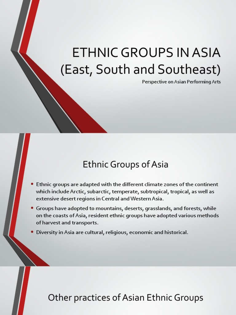 Ethnic Groups Across Asia | PDF