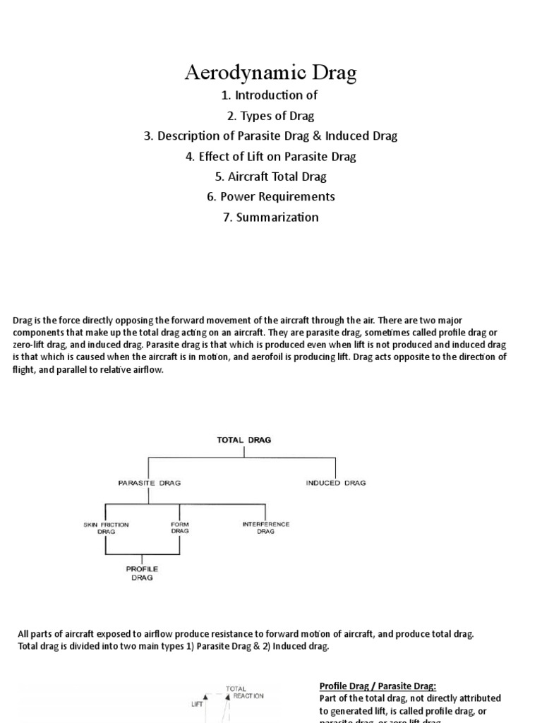 Aerodynamic Drag | PDF | Drag (Physics) | Lift (Force)