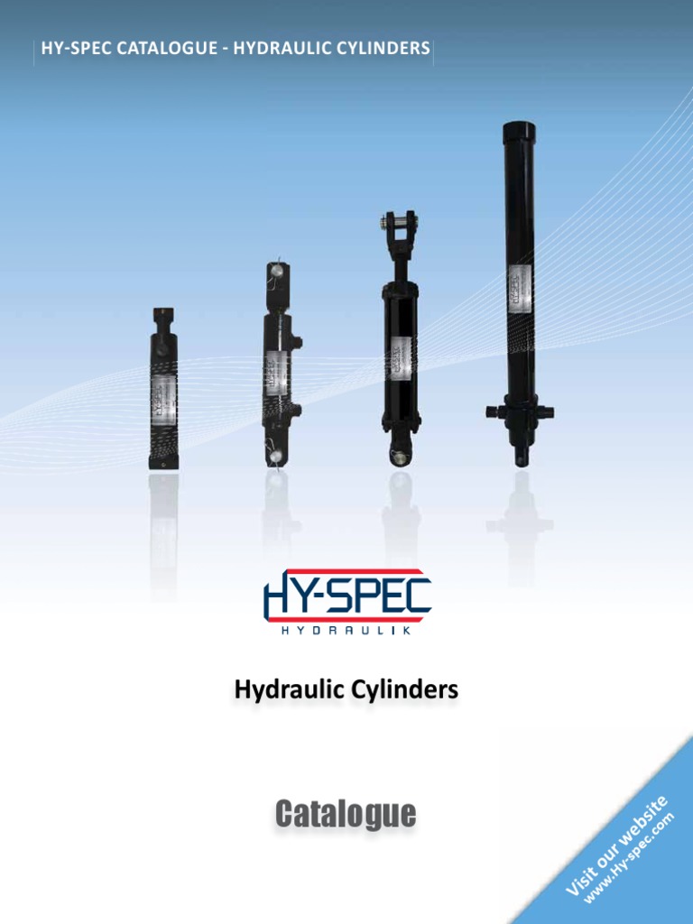 Hy-Spec Hydraulic Cylinder Catalogue | PDF | Pipe (Fluid Conveyance ...