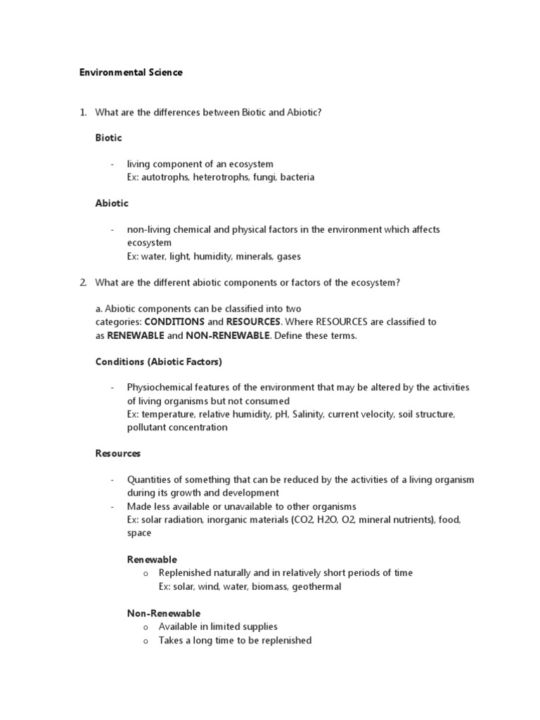 Understanding Abiotic Factors in Ecosystems | PDF | Homeostasis | Ecosystem