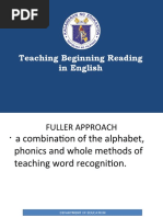 Fuller Approach to Beginning Reading | PDF | Writing | Cognitive Science