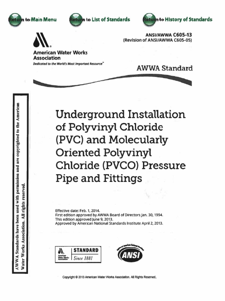 Awwa 605 | PDF