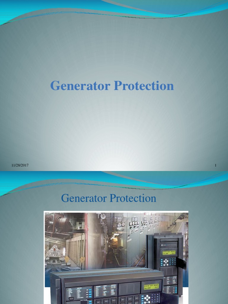 Lec. (7) - Generator Protection | PDF | Electric Generator | Relay