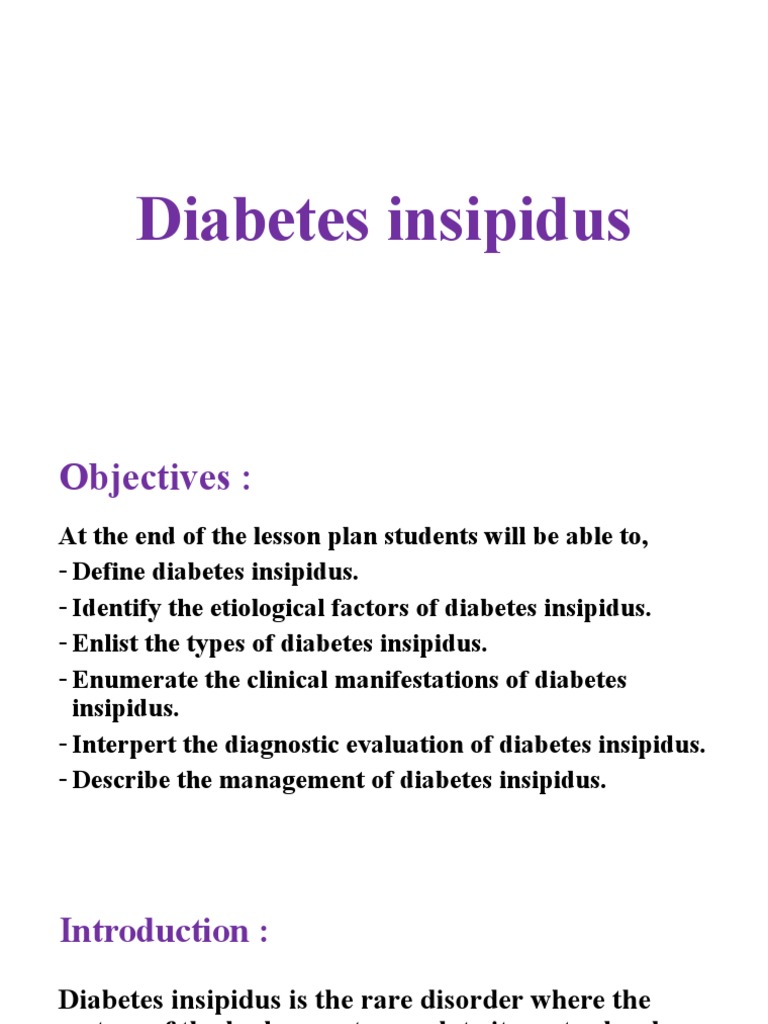 Diabetes Insipidus | PDF