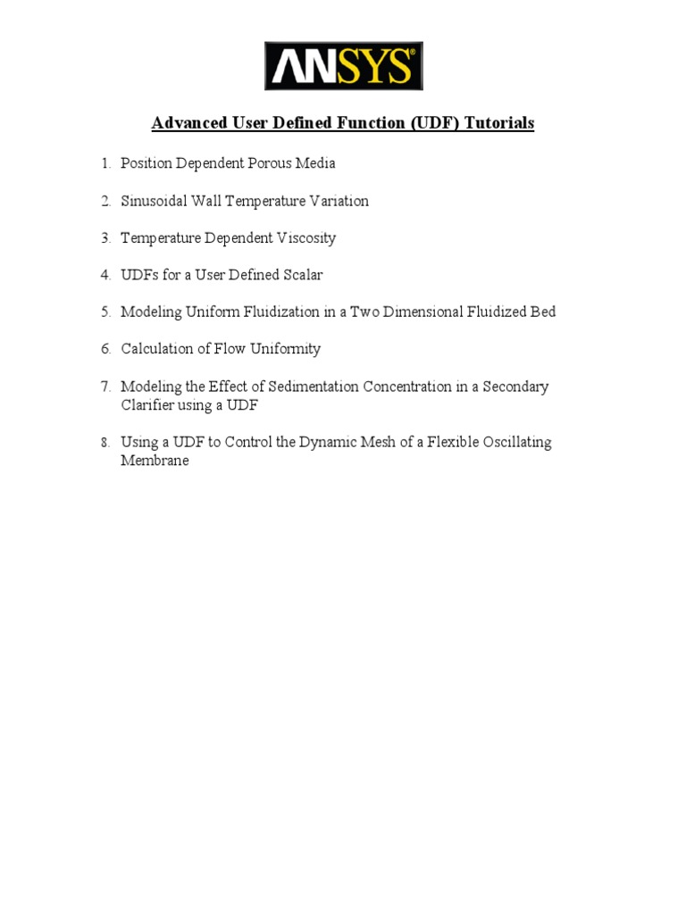 Advanced User Defined Function (UDF) Tutorials | PDF | Boundary Value ...